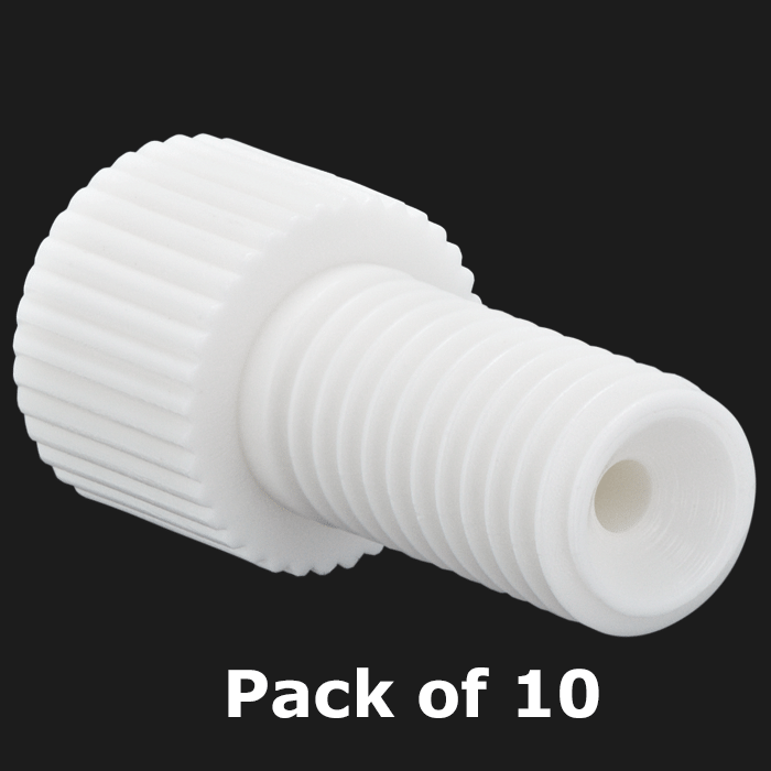Tubing Connector Fittings, Low Pressure, 1/16", Delrin, White with 1/4 ...